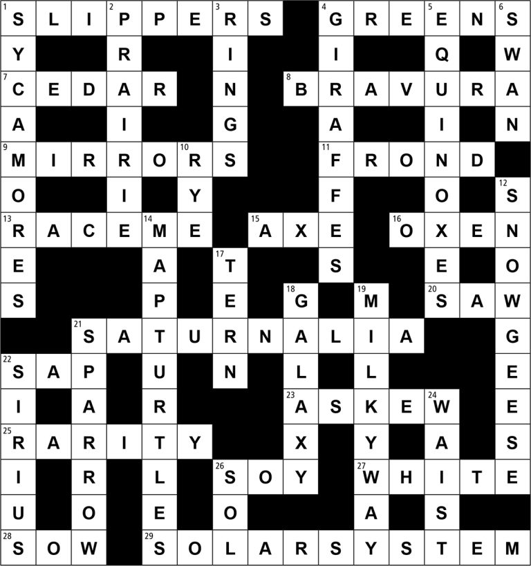 Holiday Crossword 2025 - The Answers - Metro Parks - Central Ohio Park ...